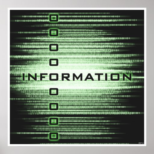 Information Text Design Poster | Zazzle