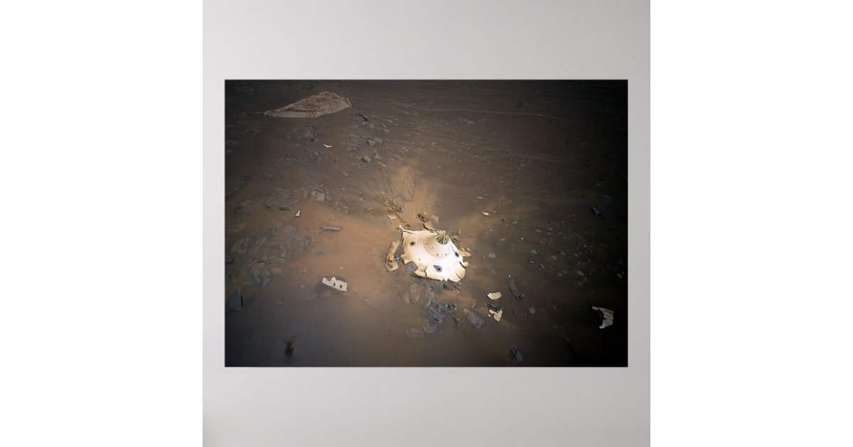 Ingenuity Mars Helicopter/ Perseverance Backshell Poster | Zazzle