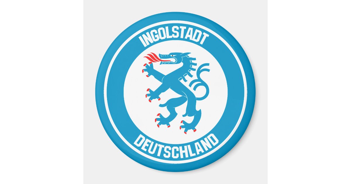 Ingolstadt Round Emblem Magnet | Zazzle