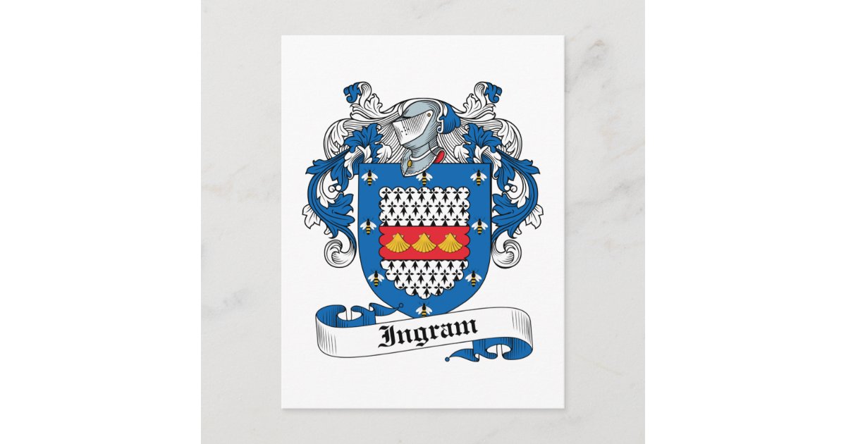Ingram Family Crest Postcard | Zazzle