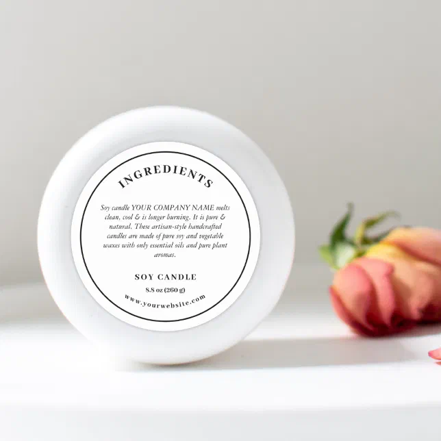 Ingredients Product Label | Zazzle