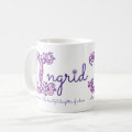 Ingrid name meaning decorative I monogram mug | Zazzle