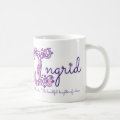 Ingrid name meaning decorative I monogram mug | Zazzle