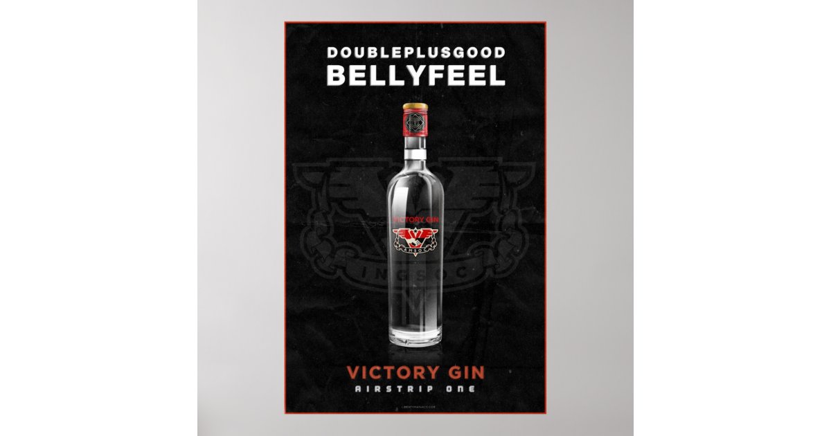 INGSOC 1984 Victory Gin Poster | Zazzle