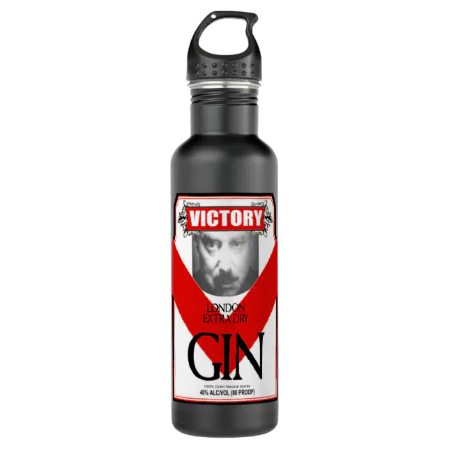 Ingsoc's Victory Gin Water Bottle | Zazzle