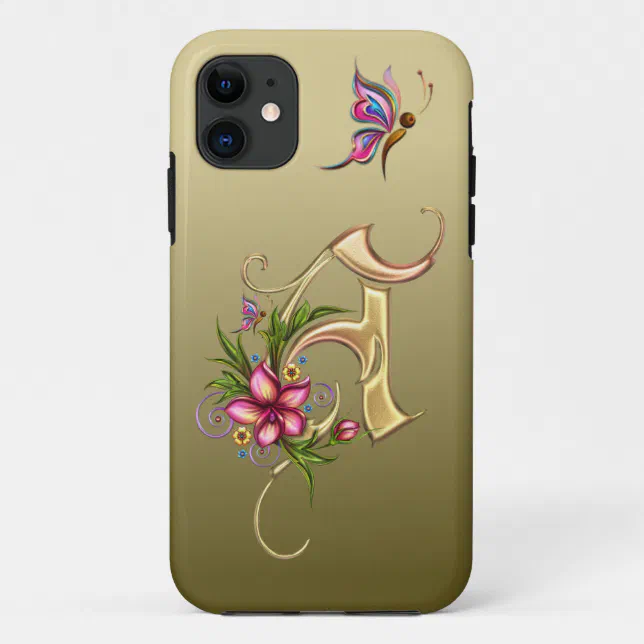 Initial A Case-Mate Tough Apple iPhone 11 Case | Zazzle