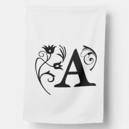 Initial "A" House Flag | Custom Decorative Flag | Zazzle