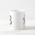 Initial 'B' Alphabet Mug Monogram Boho Watercolour | Zazzle