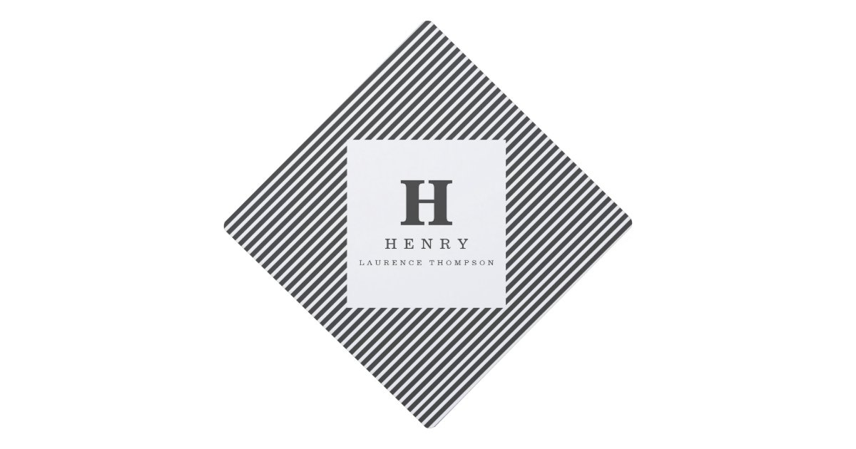 INITIAL GRADUATION CAP TOPPER | Zazzle