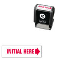 Initial Here with Arrow Self-inking Stamp | Zazzle