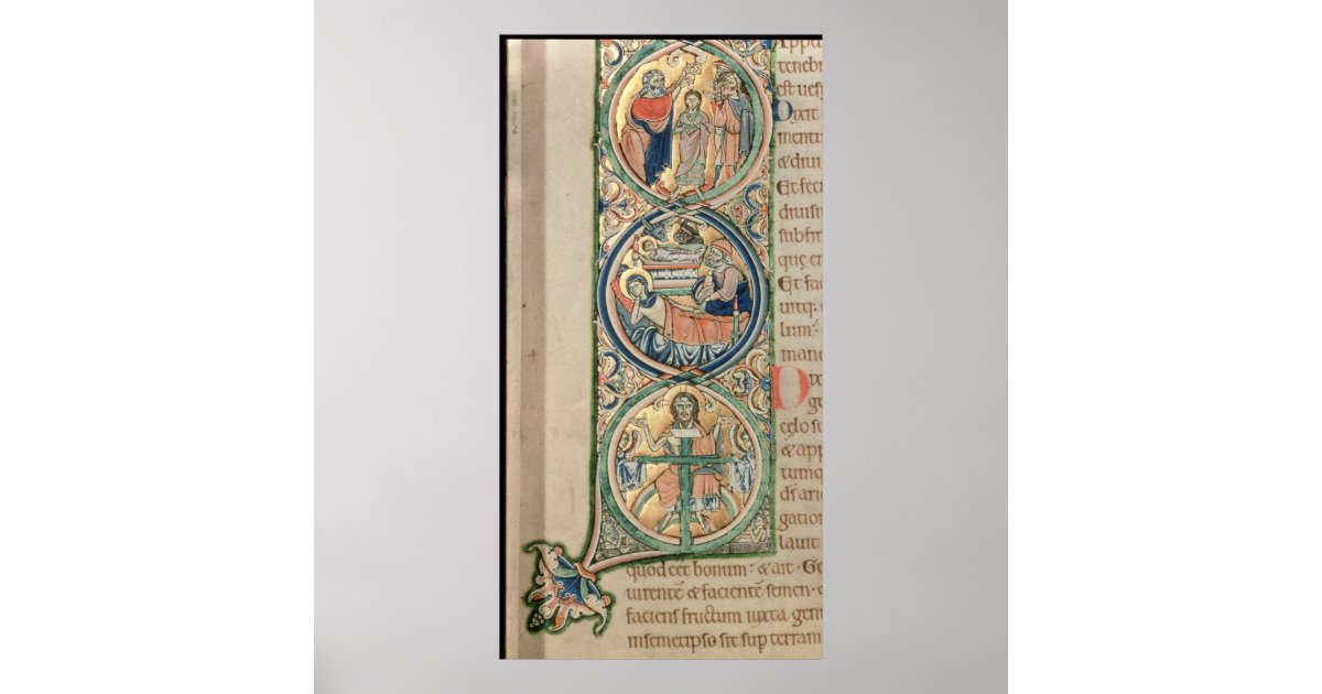 Initial letter `I' In principio Poster | Zazzle