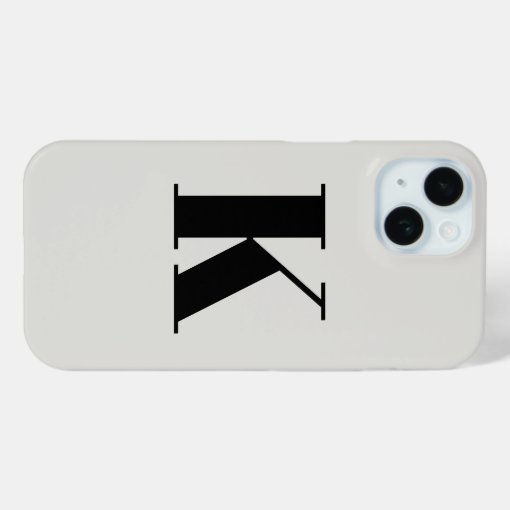 Initial Letter | Monogram Modern Stylish Trendy Case-Mate iPhone Case ...