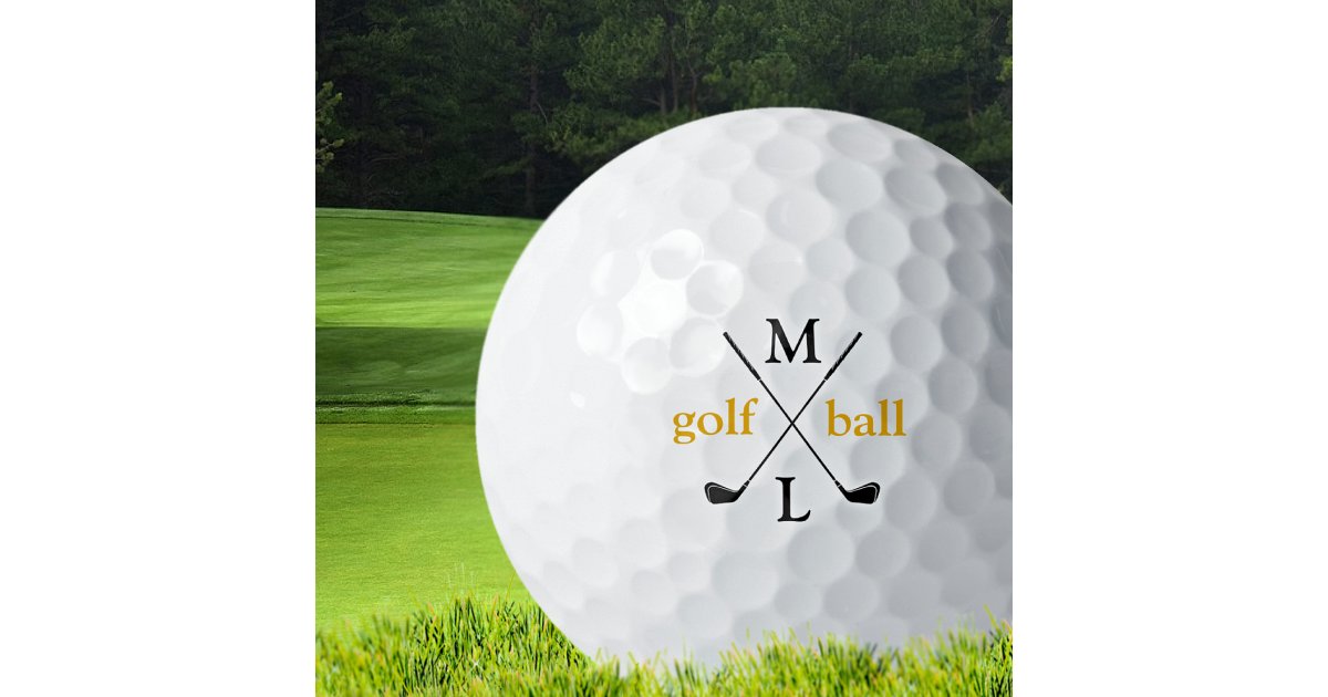 Initial letters . personalized golf balls | Zazzle