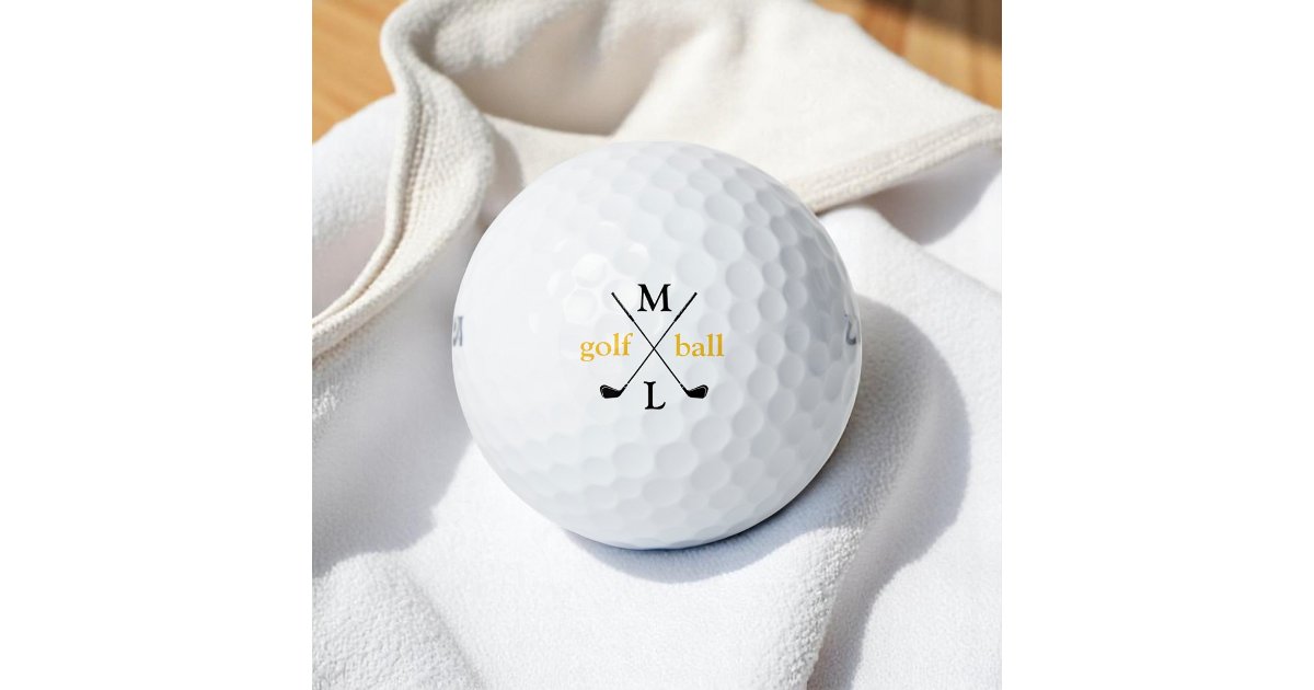 Initial letters . personalized golf balls | Zazzle