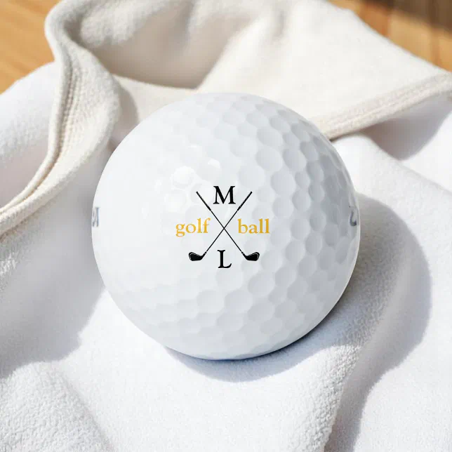 Initial letters . personalized golf balls | Zazzle