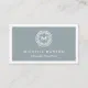 INITIAL LOGO for STUDENTS/UNIVERSITY (Gray) Calling Card | Zazzle