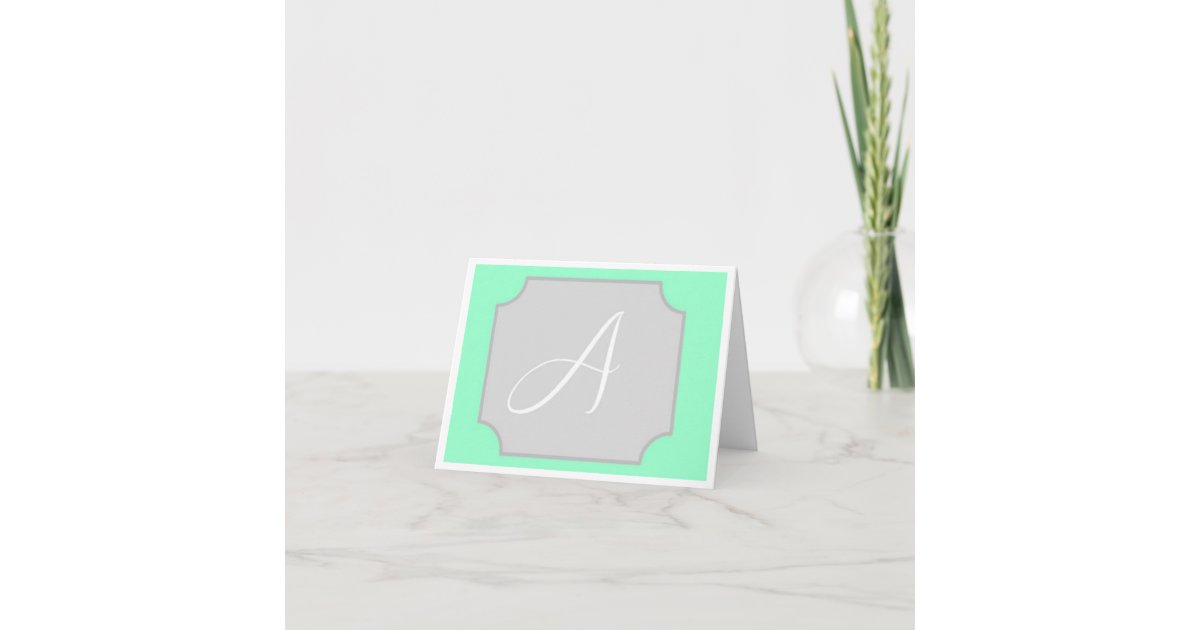 Initial Note Card | Zazzle