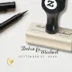 Initials & special date, a simple wedding rubber stamp | Zazzle