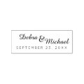 Initials & special date, a simple wedding rubber stamp | Zazzle