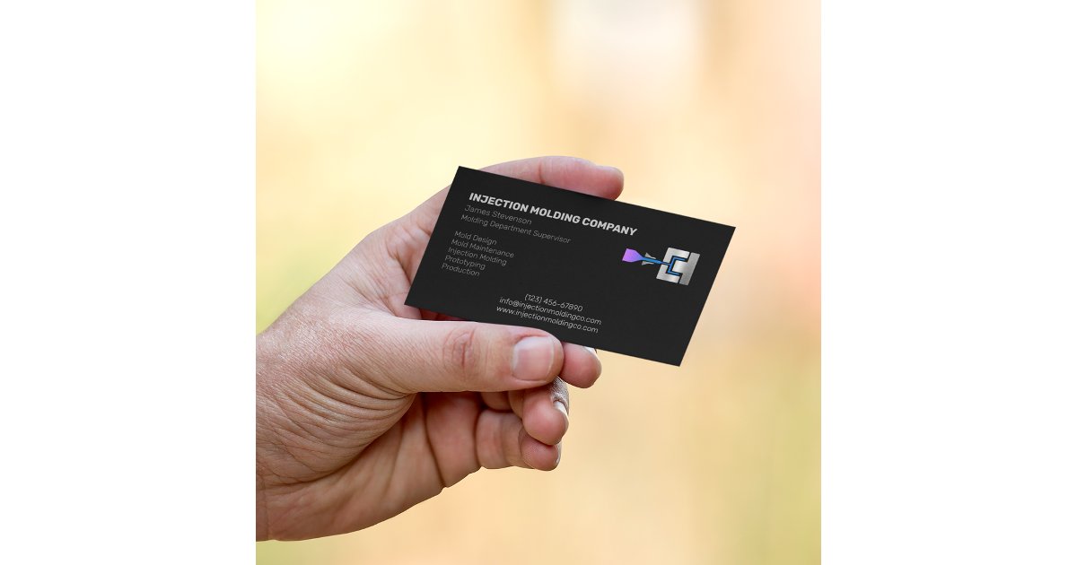 Injection Molding Company Business Card | Zazzle