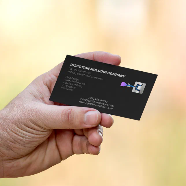 Injection Molding Company Business Card | Zazzle
