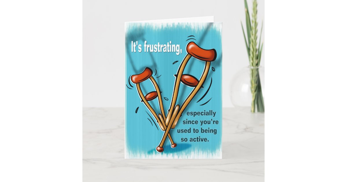 Injury Get Well Greeting Card | Zazzle.com