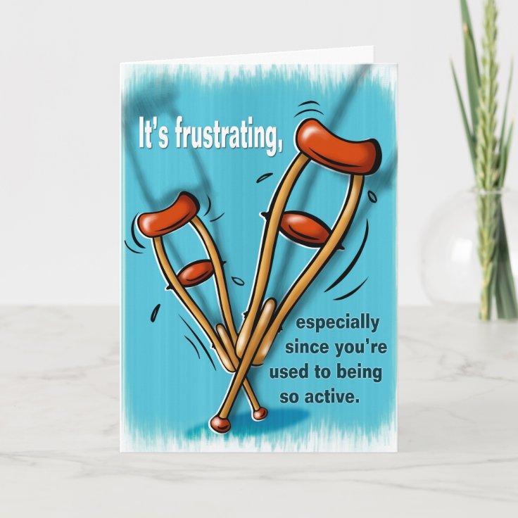Injury Get Well Greeting Card | Zazzle