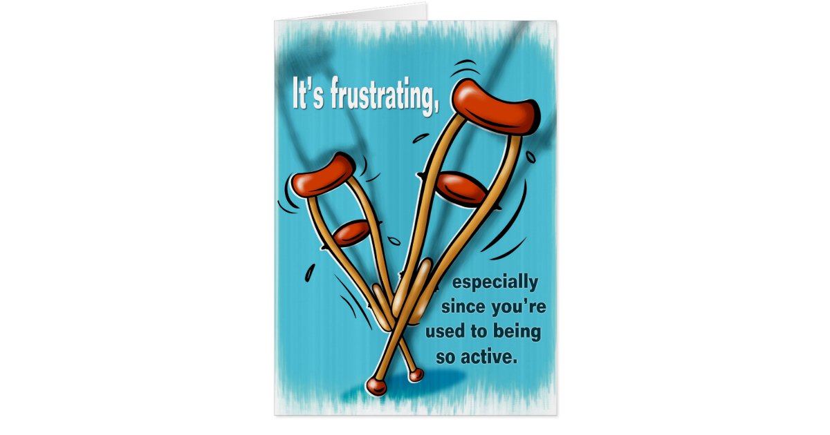 Injury Get Well Greeting Card | Zazzle