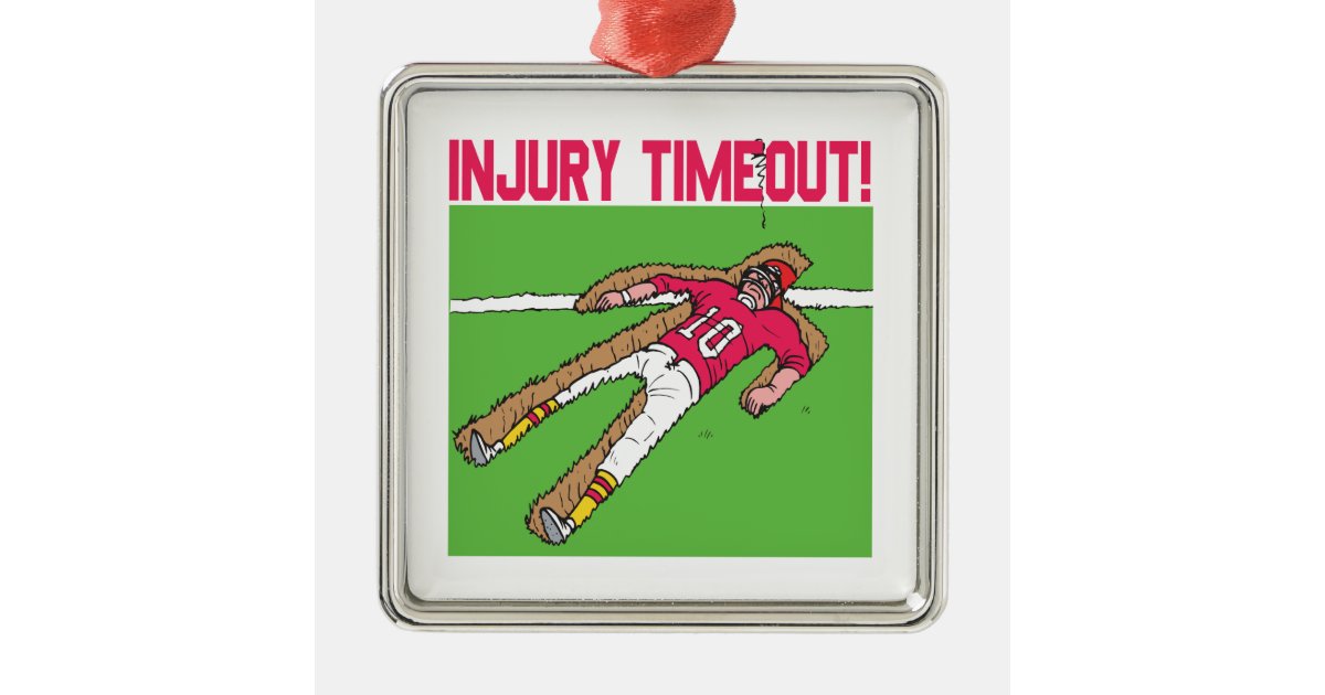 Injury Timeout Metal Ornament | Zazzle