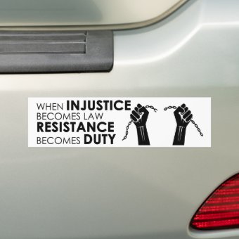 Injustice Bumper Sticker | Zazzle