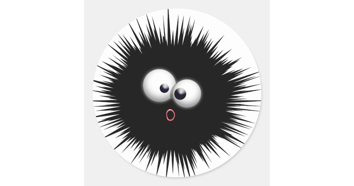 Ink Splat Cartoon Classic Round Sticker | Zazzle