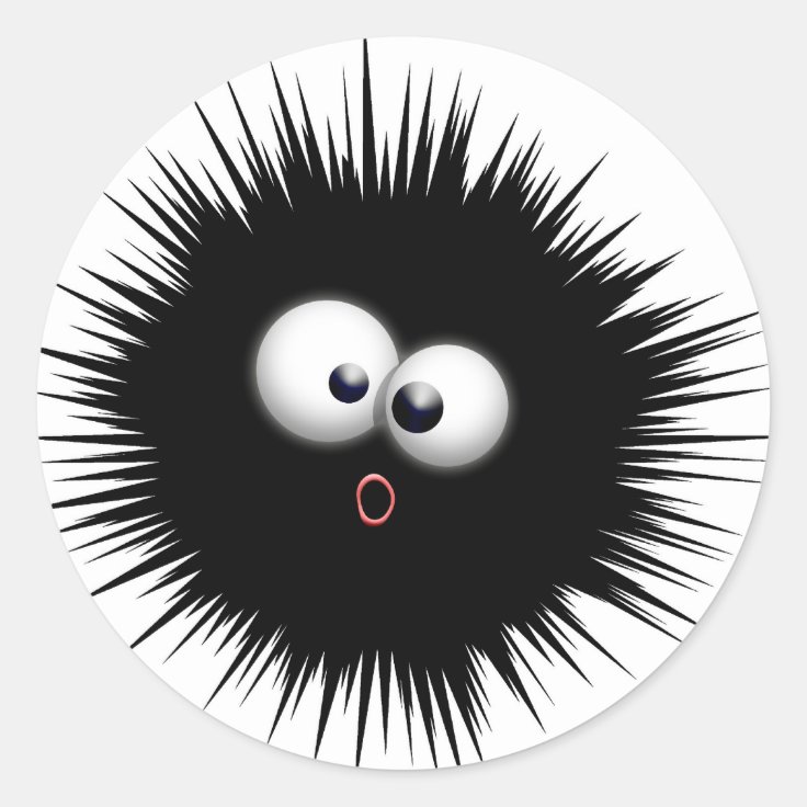 Ink Splat Cartoon Classic Round Sticker | Zazzle