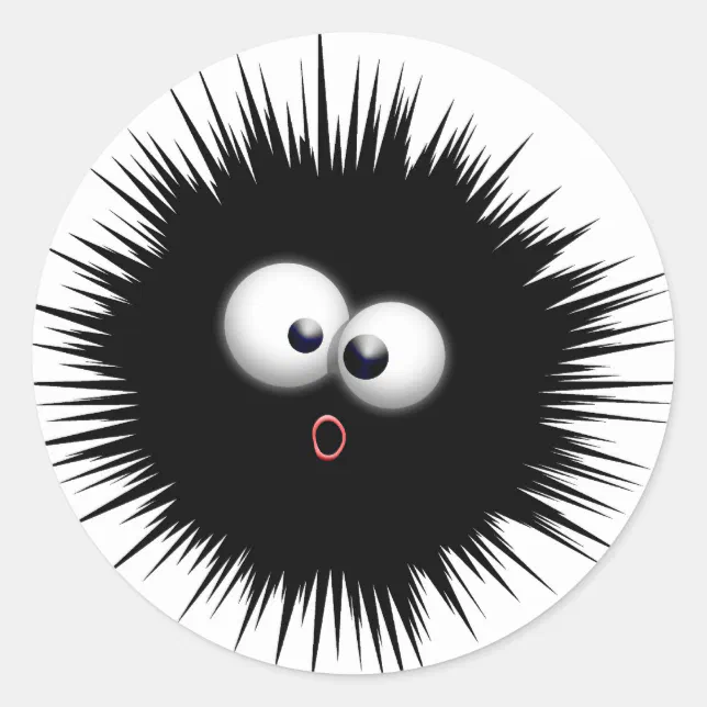Ink Splat Cartoon Classic Round Sticker | Zazzle