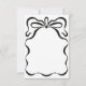 Inked Ribbons and Bow QR Code RSVP Card | Zazzle