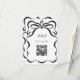 Inked Ribbons and Bow QR Code RSVP Card | Zazzle