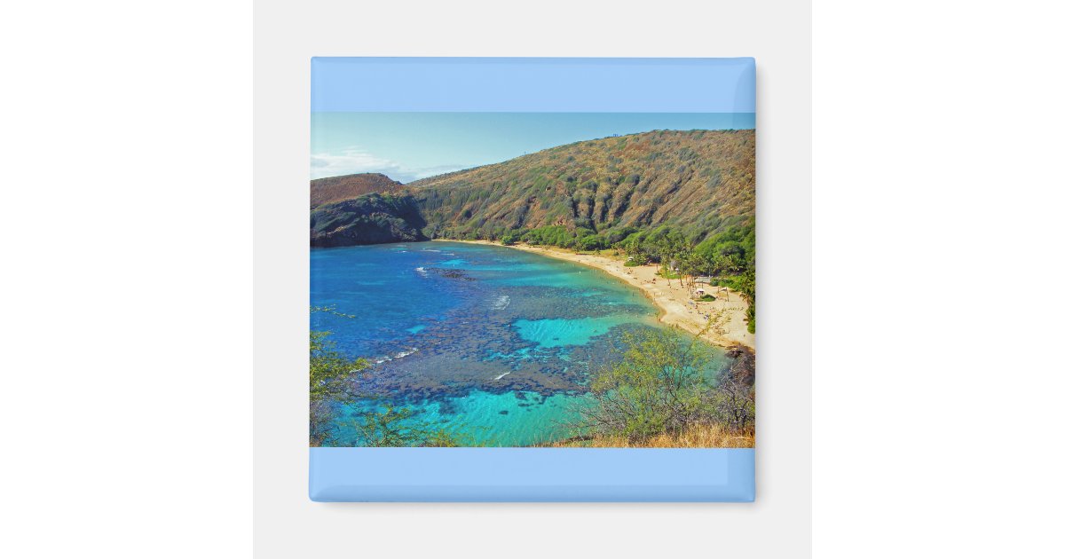 Inland, Hanauma Bay 4, Honolulu, Oahu Magnet | Zazzle