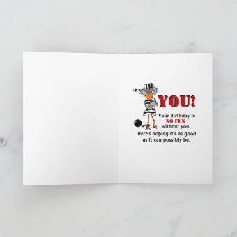 Inmate Birthday Card | Zazzle