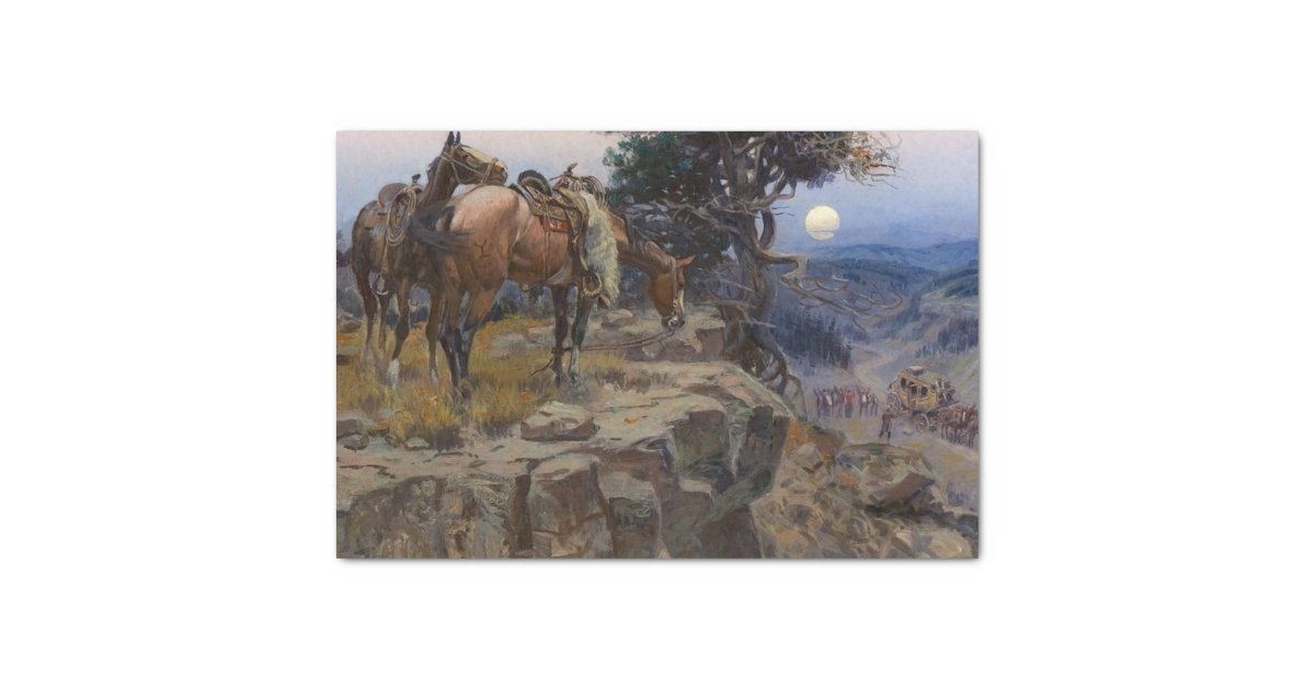 “Innocent Allies” by Charles M Russell Tissue Paper | Zazzle