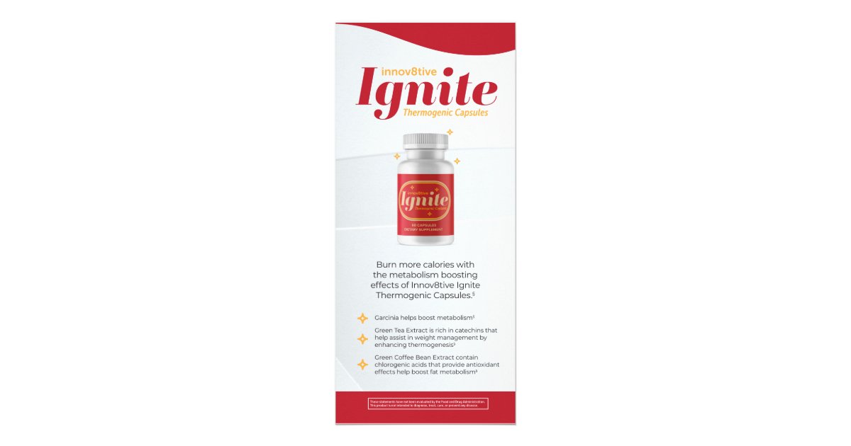 Innov8tive Ignite Capsules Rack Card | Zazzle