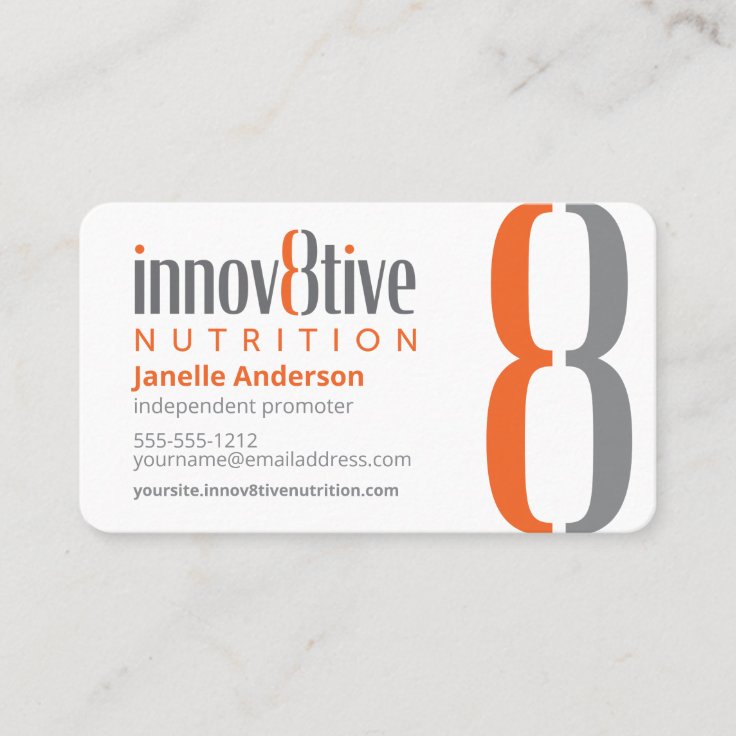 Innov8tive Nutrition Promotor Business Card | Zazzle