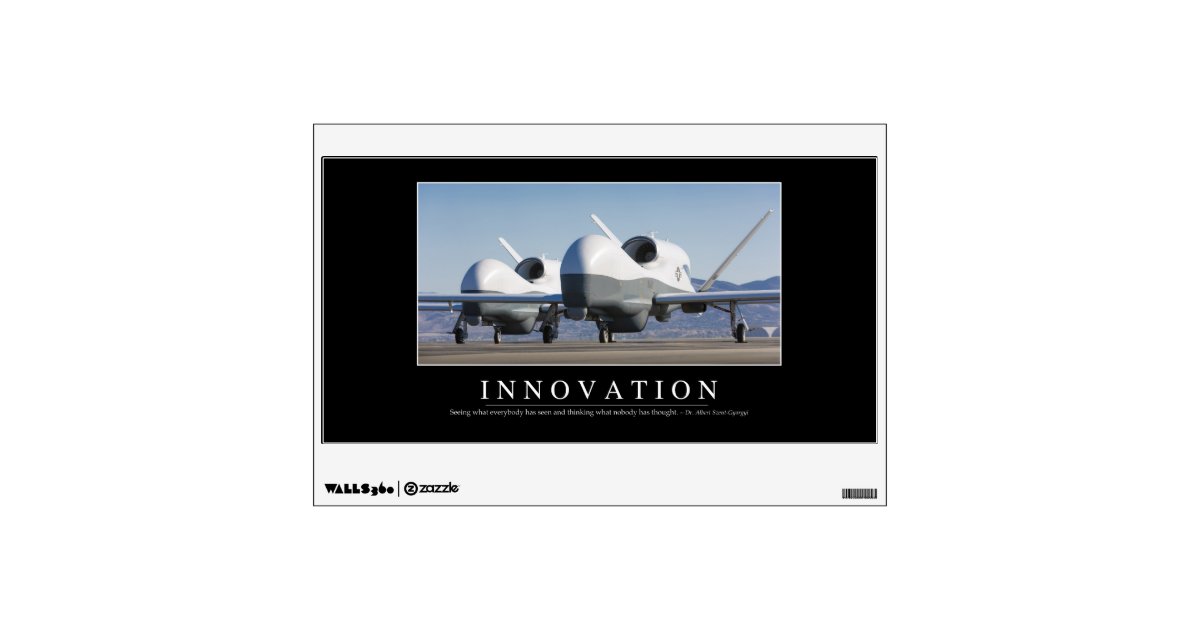 Innovation: Inspirational Quote 2 Wall Sticker | Zazzle