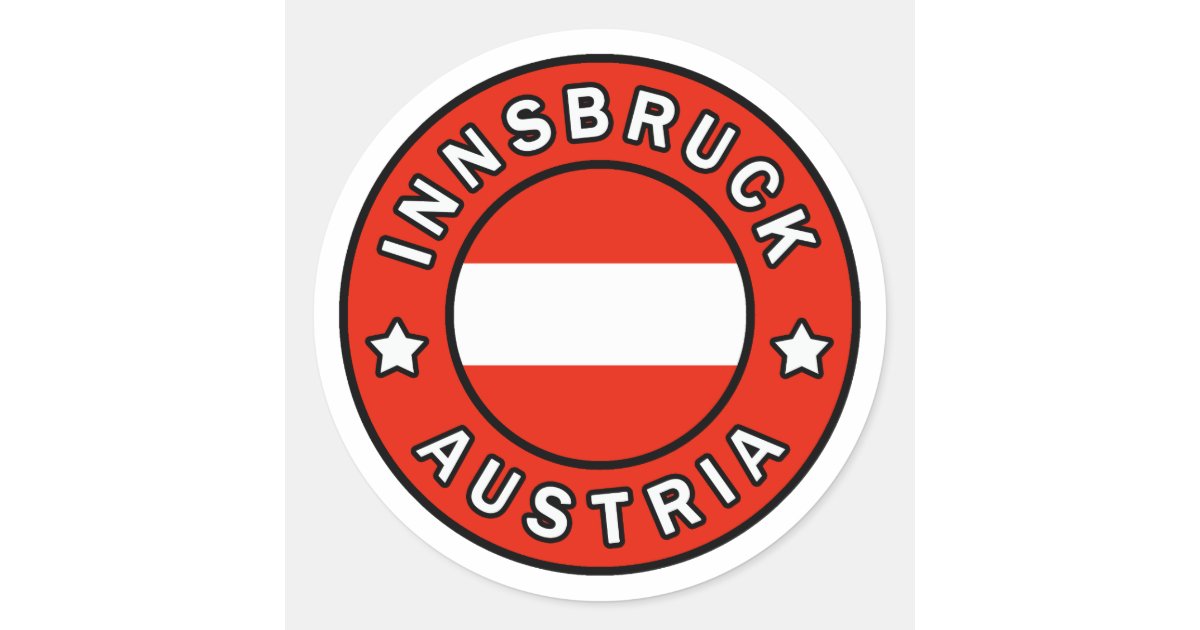 Innsbruck Austria Classic Round Sticker | Zazzle