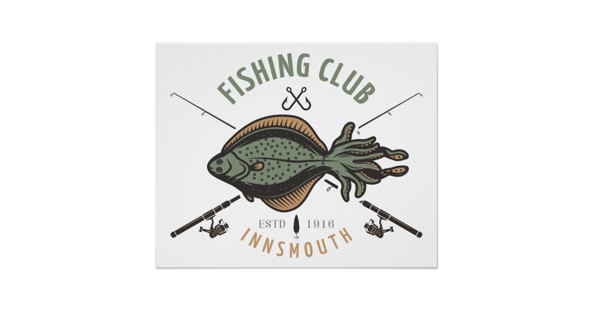 Innsmouth Fishing Club Lovecraft Poster | Zazzle