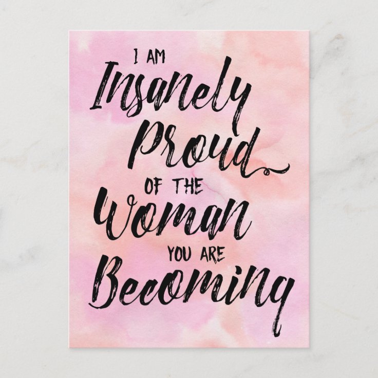 insanely proud of you postcard | Zazzle