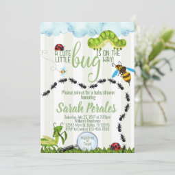 Insect Bug Baby Shower Invitation Invite | Zazzle