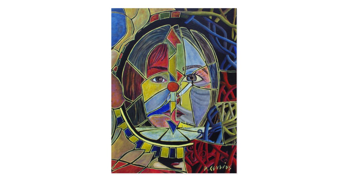 Insecure Vanity Abstract Art Postcard | Zazzle.com