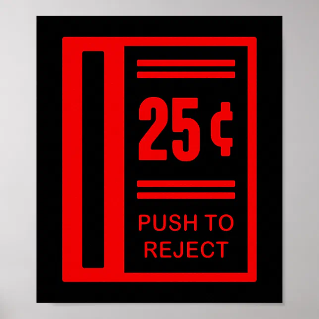 Insert Coin To Play Arcade Video Game Poster | Zazzle