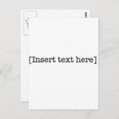 insert text here postcard | Zazzle
