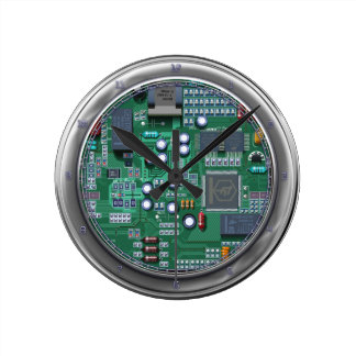 Hi Tech Wall Clocks | Zazzle
