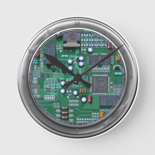 Inside Digital Wall Clock | Zazzle